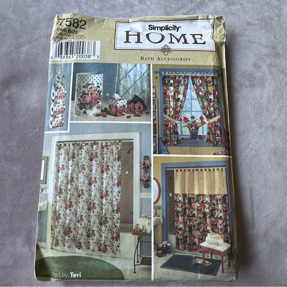 Simplicity | Other | Simplicity Home Sewing Pattern Bath Accessories ...